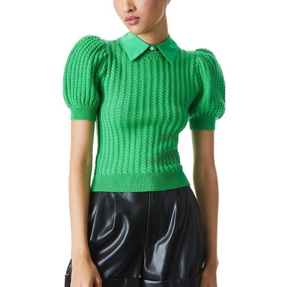 Alice + Olivia | Sweaters | Alice Olivia Womens Chase Cable Woolblend ...